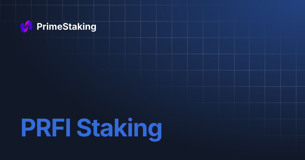 PRFI Staking | PrimeStaking